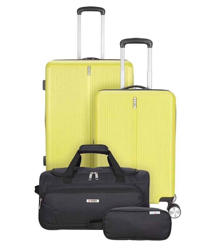 Tag Cityscape 4 Piece Hardside Luggage Set - Macy's