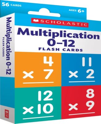 Readerlink Scholastic-Flash Cards: Multiplication 0-12 - Macy's