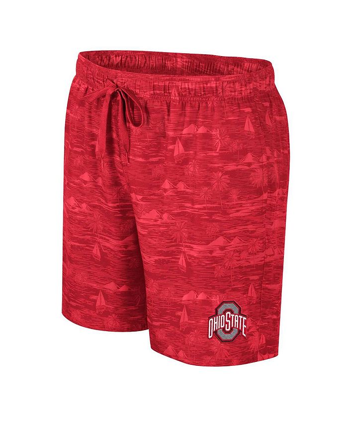 Colosseum Men's Scarlet Ohio State Buckeyes Ozark Swim Shorts - Macy's