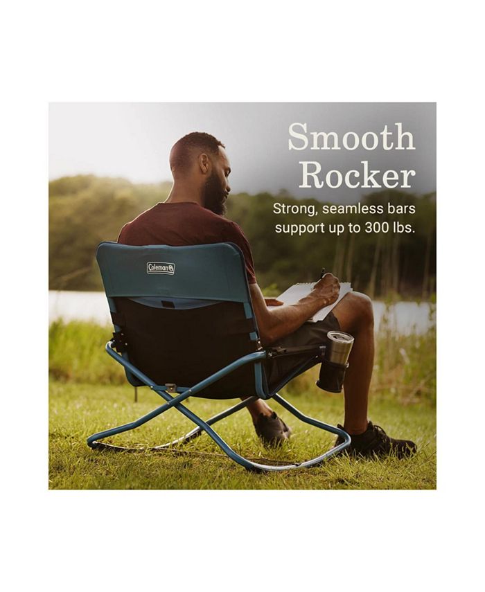 Coleman Cross Rocker Rocking Chair, Deep Ocean Blue - Macy's