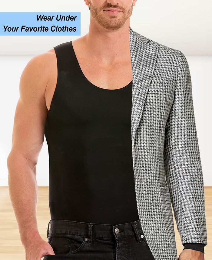Instaslim Men's Big & Tall Insta Slim Compression Muscle Tank Top - Macy's