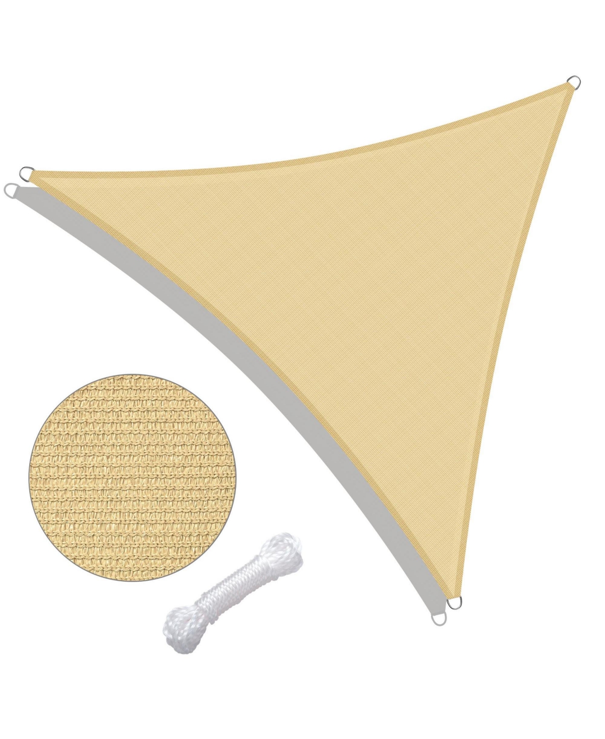 Click here for 7 Ft 97 Uv Block Triangle Sun Shade Sail Canopy Ou... prices