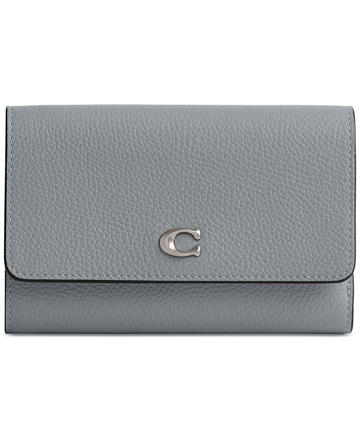 COACH Essential Medium Flap Leather Wallet - Macy's