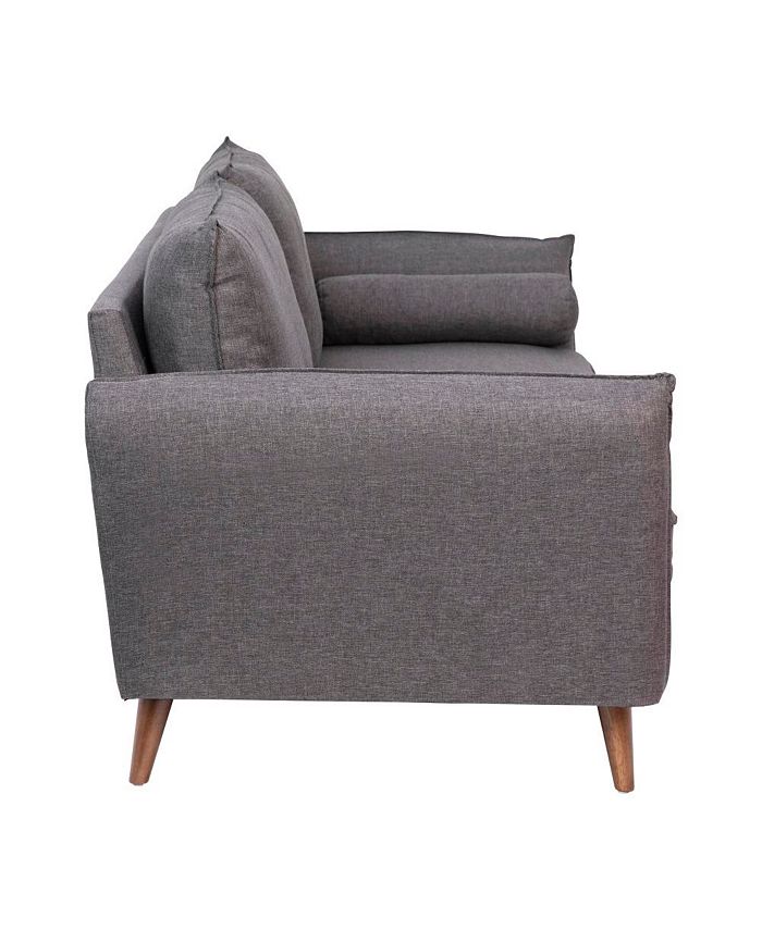 EMMA+OLIVER Carthage Upholstered Mid-Century Modern Pocket Spring Sofa ...