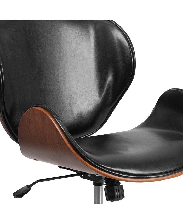 MERRICK LANE Roisin Office Chair Mid-Back Ergonomic Executive Swivel ...