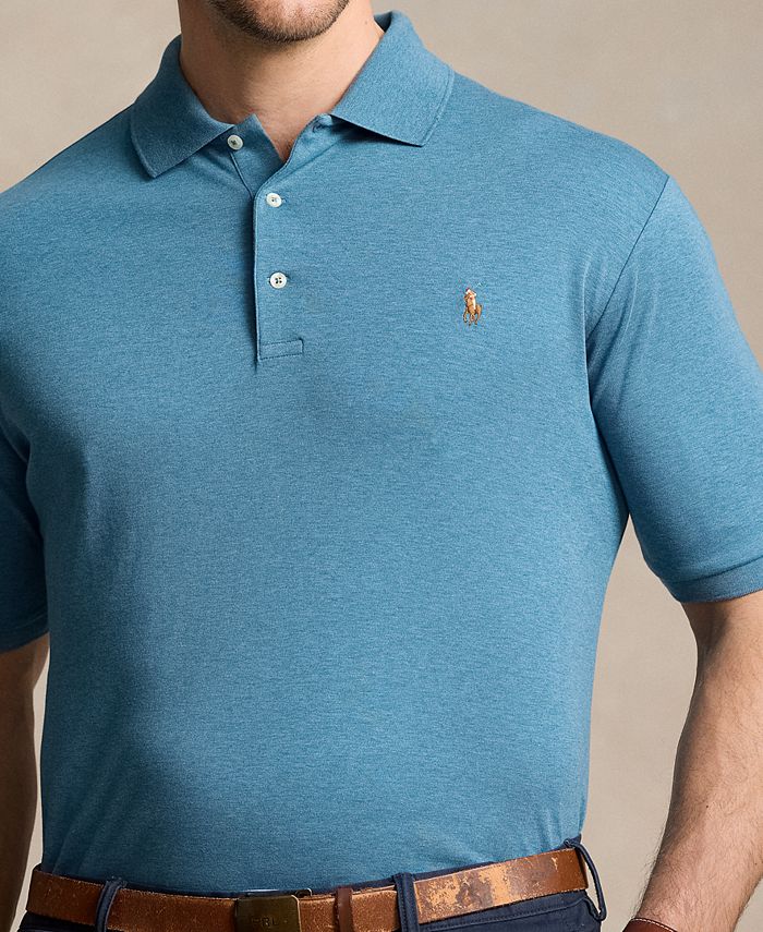 Polo Ralph Lauren Men's Big & Tall Cotton Interlock Polo Shirt - Macy's