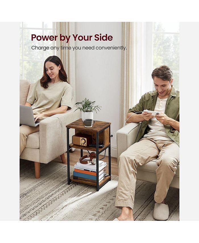 Slickblue Plug-in Series Side Table Nightstand With Usb Ports And Outlets - Macy's