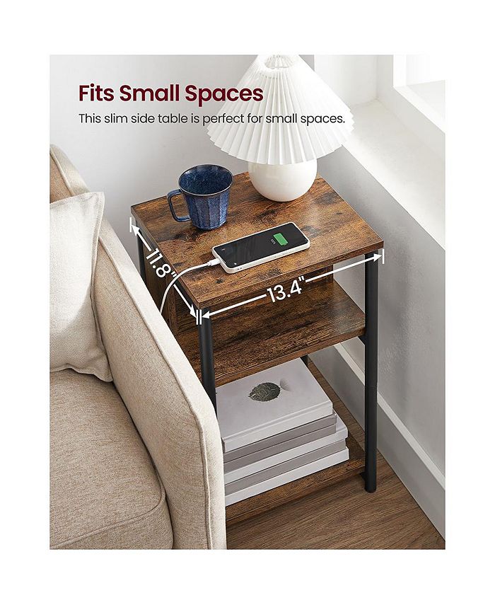 Slickblue Plug-in Series Side Table Nightstand With Usb Ports And Outlets - Macy's
