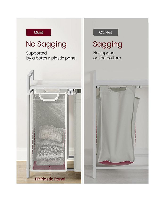 Slickblue Laundry Hamper, Laundry Basket, Laundry Sorter With Top Shelf ...