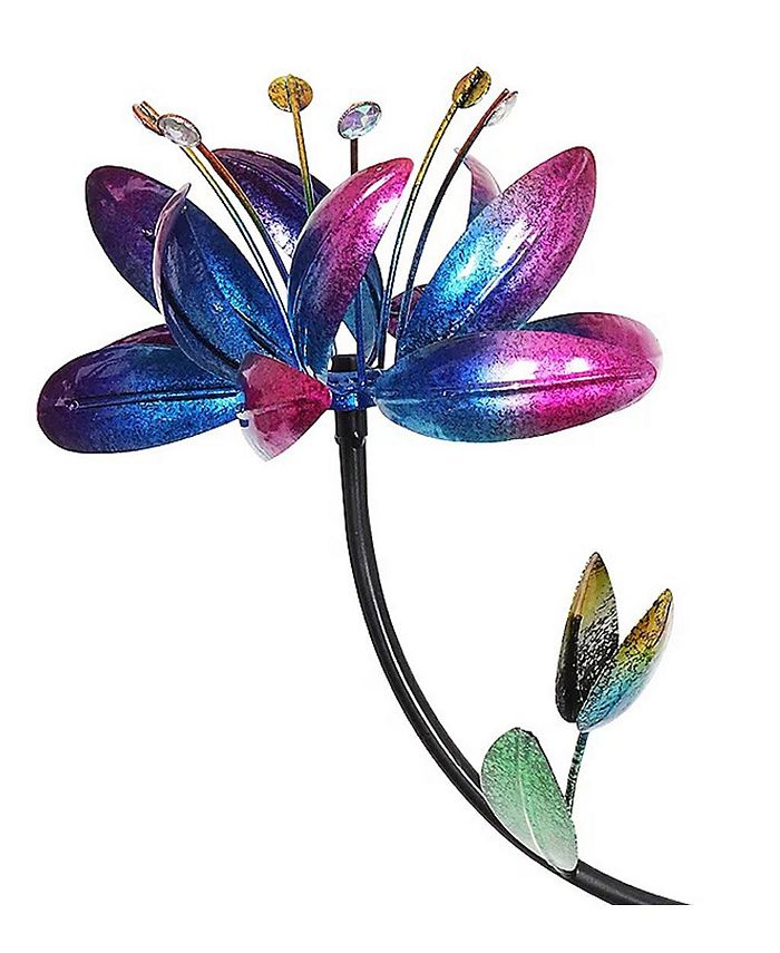 Evergreen Solar Triple Flower Wind Spinner, Primary Multi - Macy's