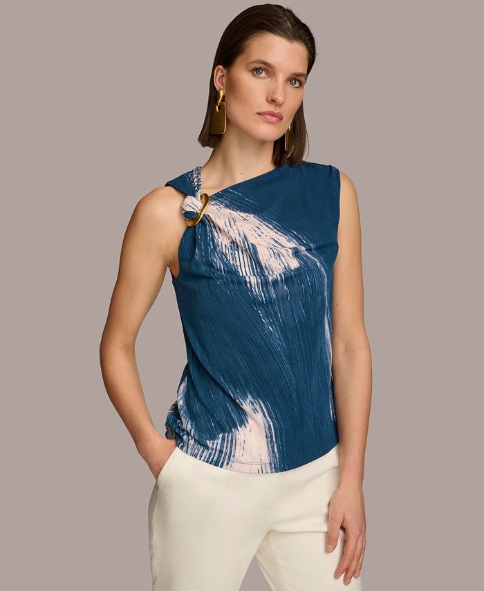 Donna Karan New York Donna Karan Women's Printed Twist-Strap Hardware ...