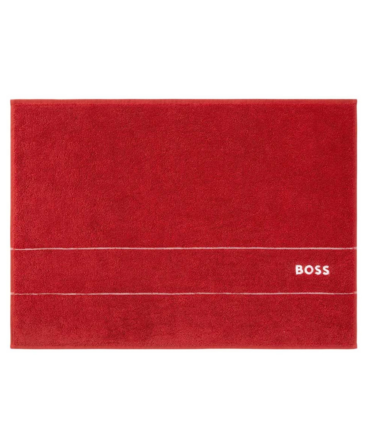 Click here for Boss Home Plain Cotton Bath Mat  20 x 28 - Red prices