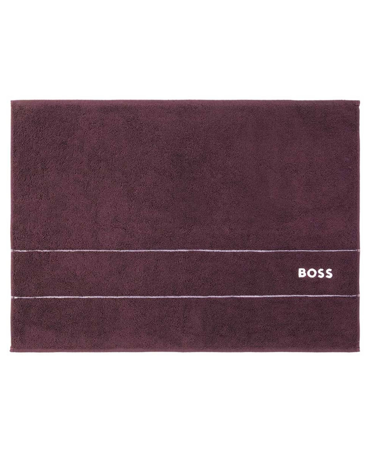 Click here for Boss Home Plain Cotton Bath Mat  20 x 28 - Burgund... prices