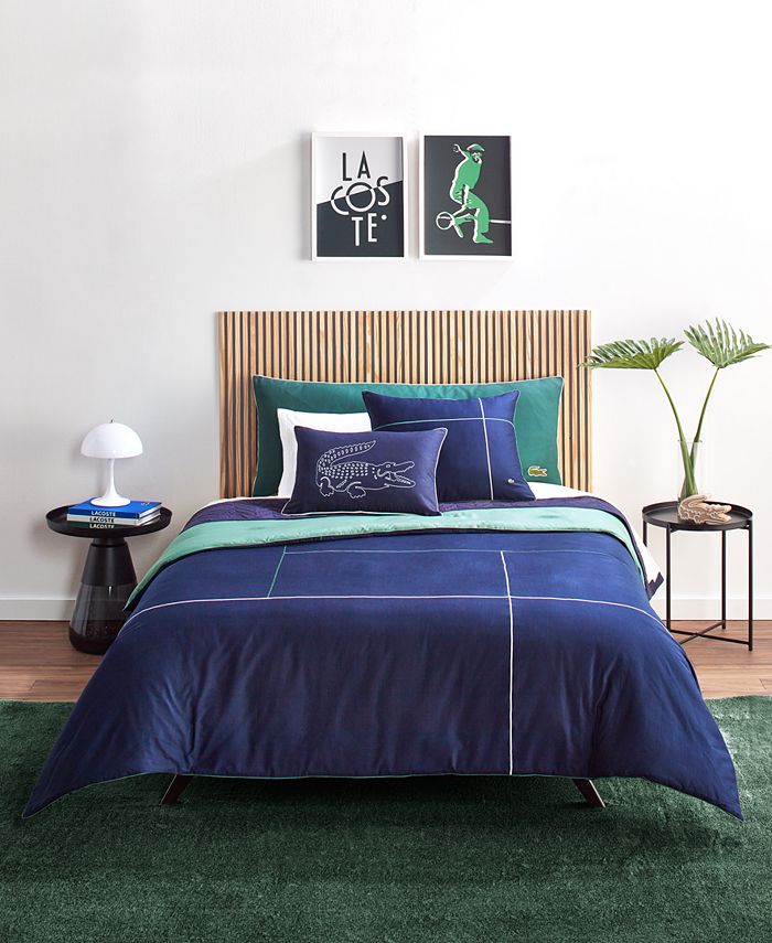 Lacoste Home Court Lines 2-Pc. Comforter Set, Twin - Macy's