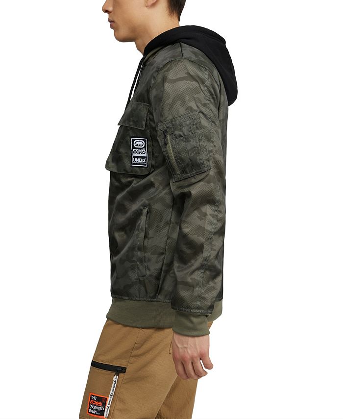 Ecko Unltd Ecko Men's Maverick Hooded Flight Jacket - Macy's
