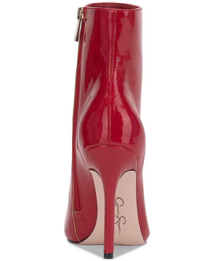 Jessica Simpson Women's Lyren Patent Pointed-Toe Dress Booties - Macy's
