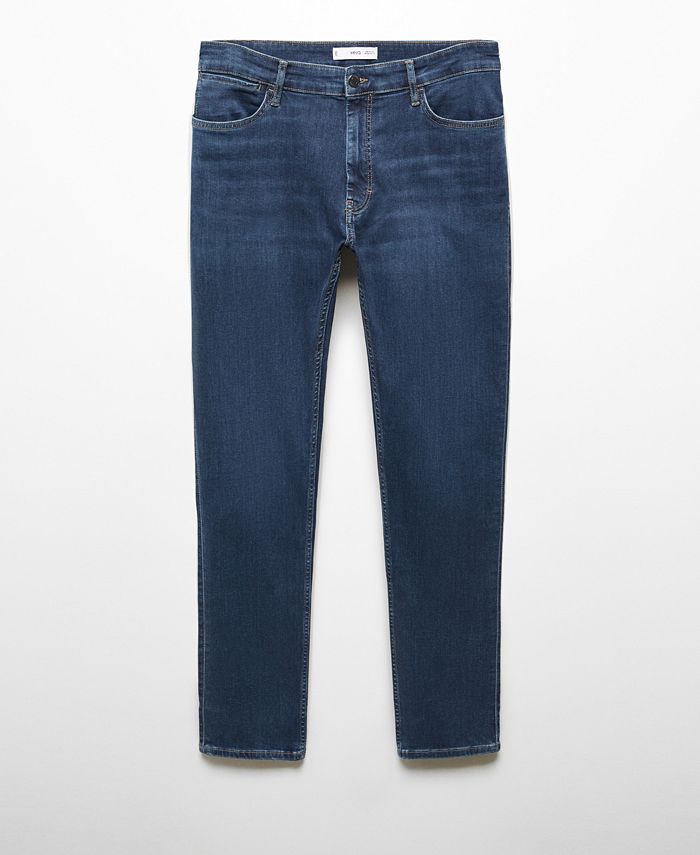 MANGO Men's Slim Fit Ultra Soft Touch Patrick Jeans - Macy's
