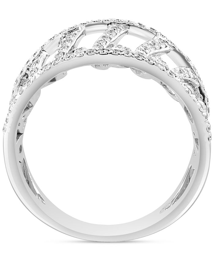 EFFY Collection Diamond Openwork Curved Ladder Ring (3/4 ct. t.w.) in ...