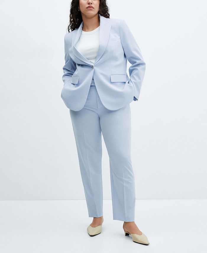 MANGO Women's Fitted Suit Blazer - Macy's
