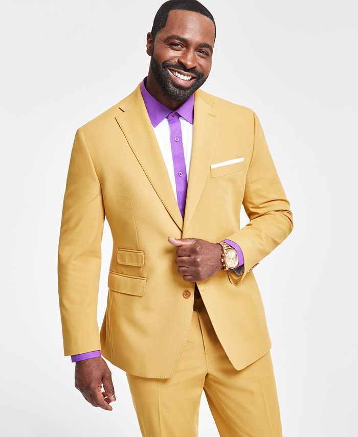 Tayion Collection Men's Classic-Fit Solid Suit Separate Jacket - Macy's