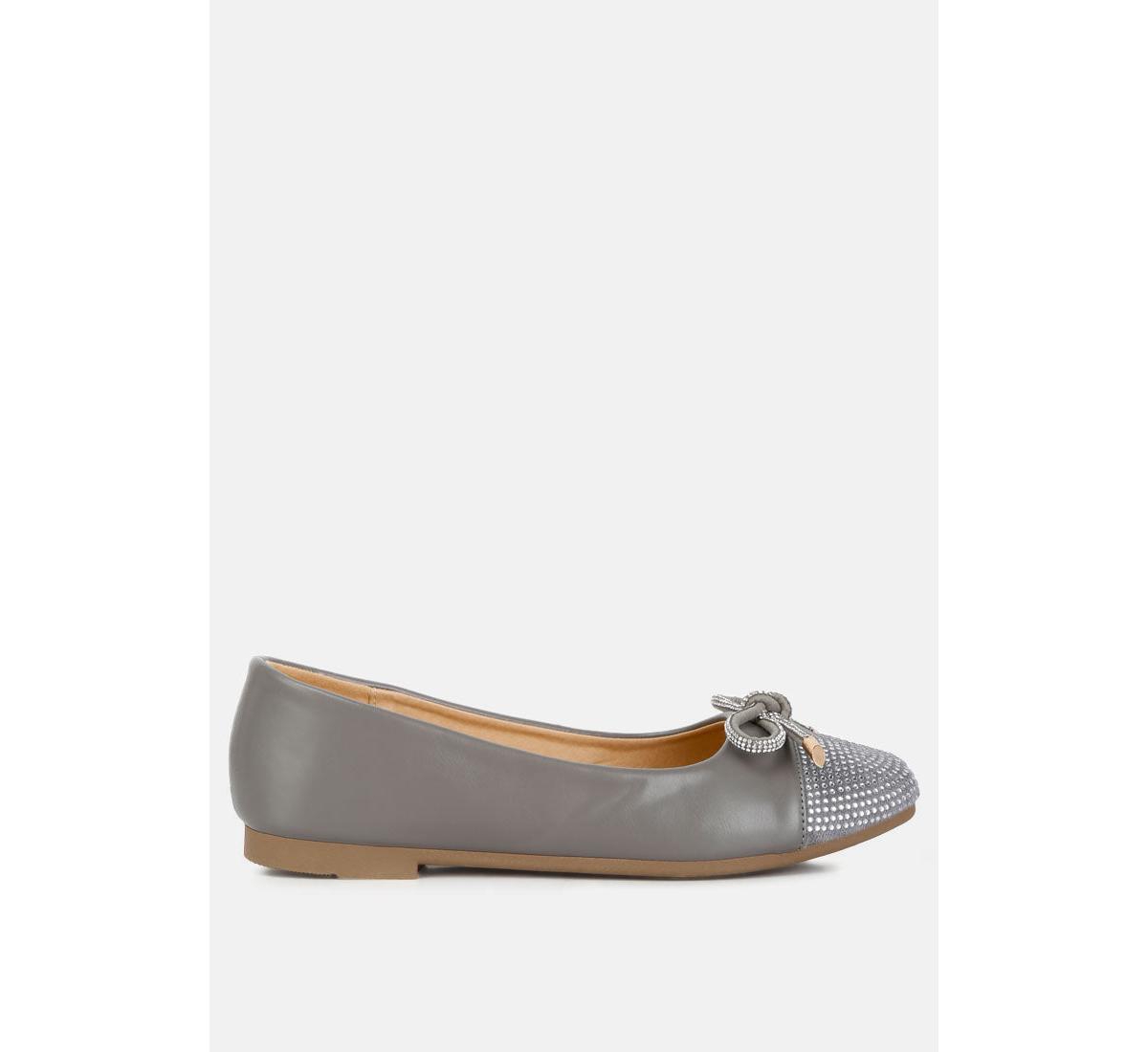 Click here for aine rhinestones embellished toe cap ballerinas -... prices