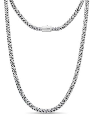 DEVATA Dragon Bone Round 5mm Chain Necklace in Sterling Silver - Macy's