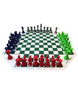 WE Games 4 Way Chess Set, 3.75 in. Kings - Macy's