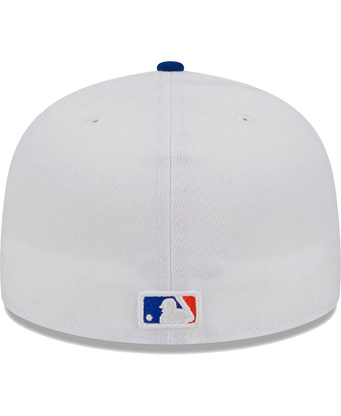 New Era Men's White Royal New York Mets Optic 59FIFTY Fitted Hat - Macy's