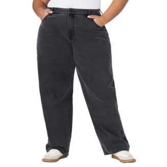 ELOQUII Plus Size The Yvette Rigid Wide Leg Jean - Macy's