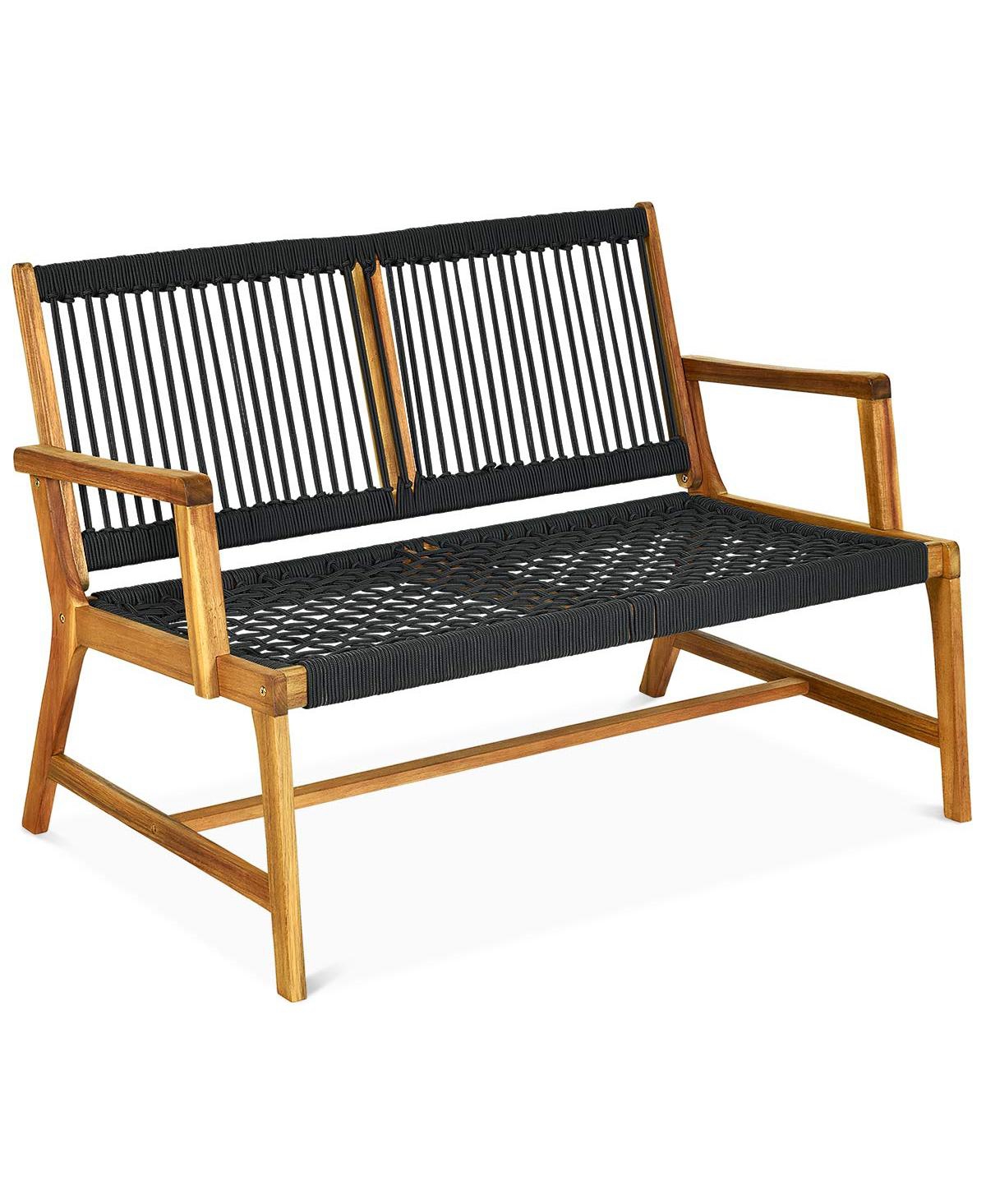 Click here for Sugift 2-Person Acacia Wood Yard Bench for Balcony... prices