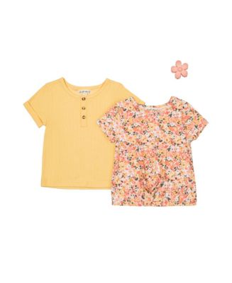 Derek Heart Big Girls 2 Pack Tops, Impala/Multi - Macy's