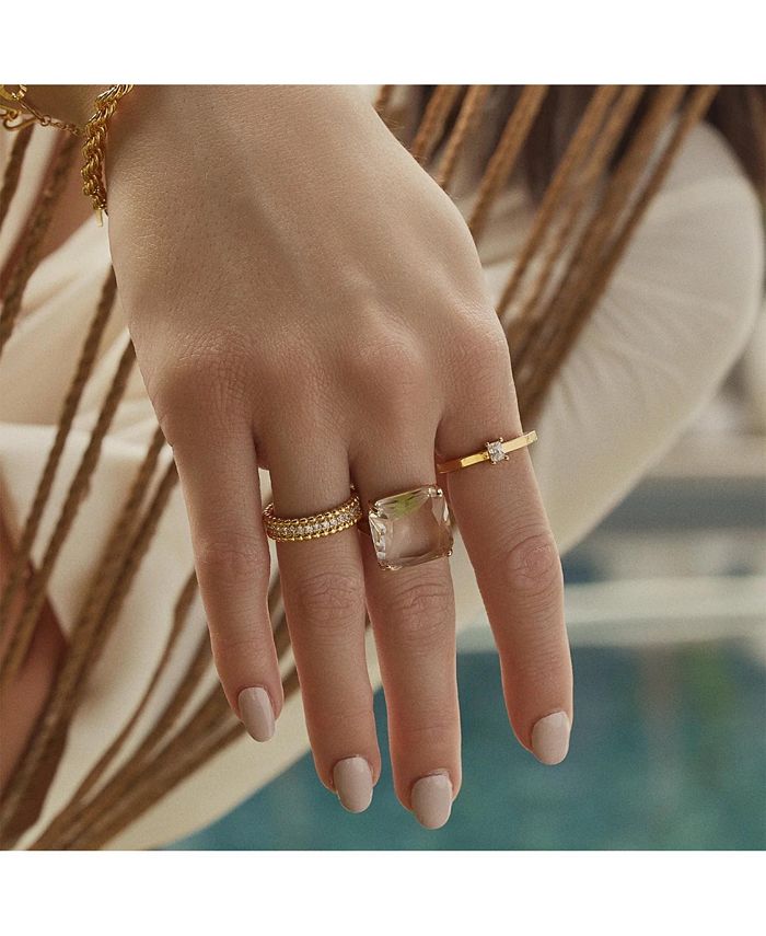 Bearfruit Jewelry Terry Hexagon Adjustable Ring - Macy's