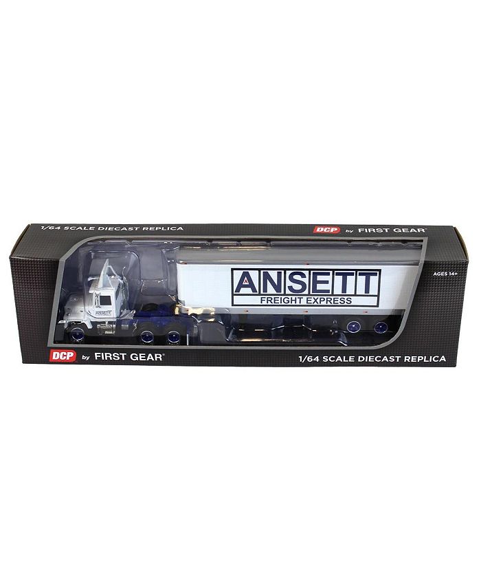 DCP 1/64 White & Blue Ford LN9000 with 40' Tri-Axle Van Trailer, Ansett ...