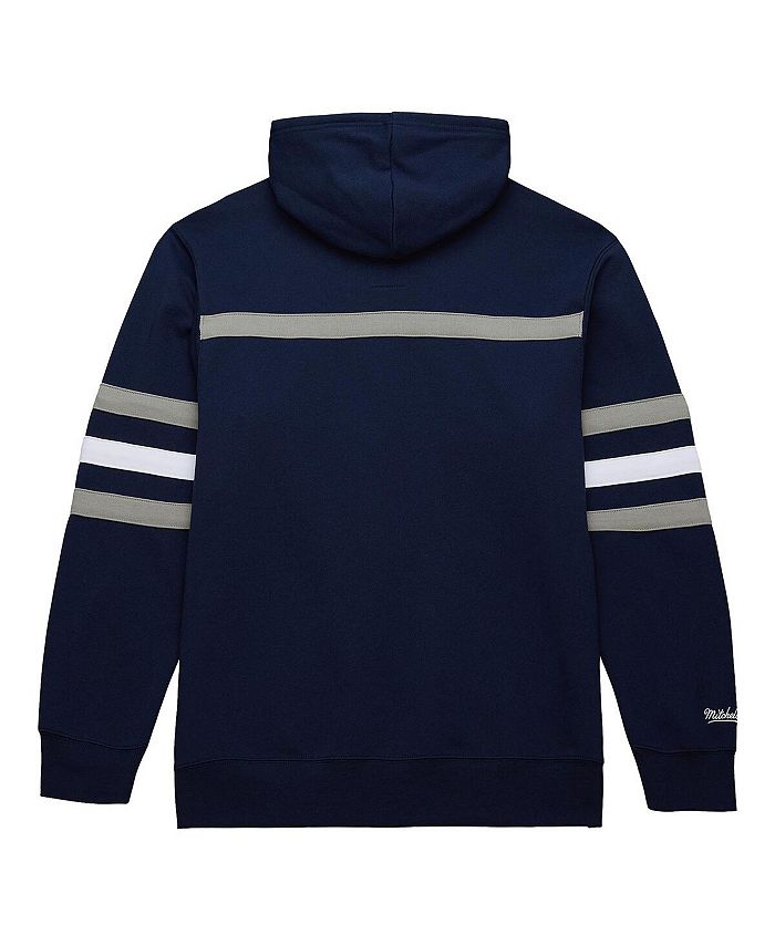 Mitchell & Ness Men's Navy/Gray New York Yankees Head Coach Pullover ...