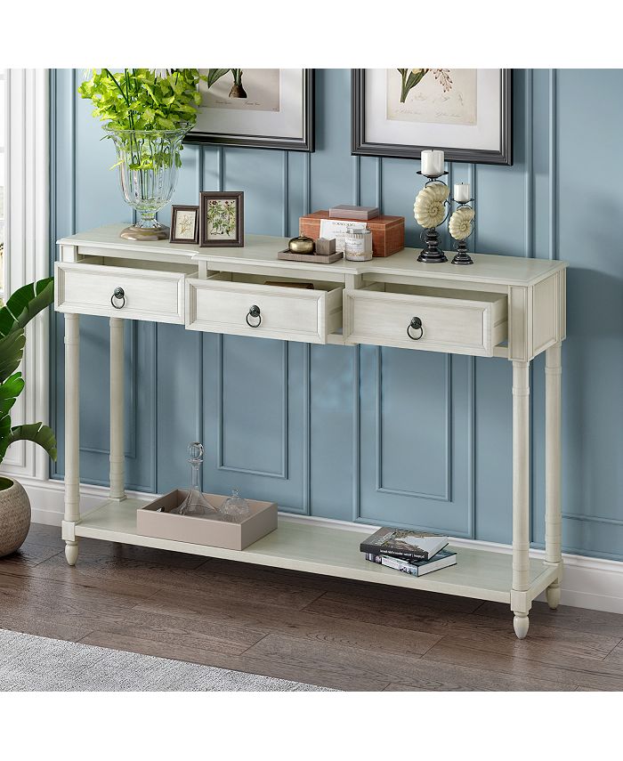 Simplie Fun Console Table Sofa Table With Drawers For Entryway With ...