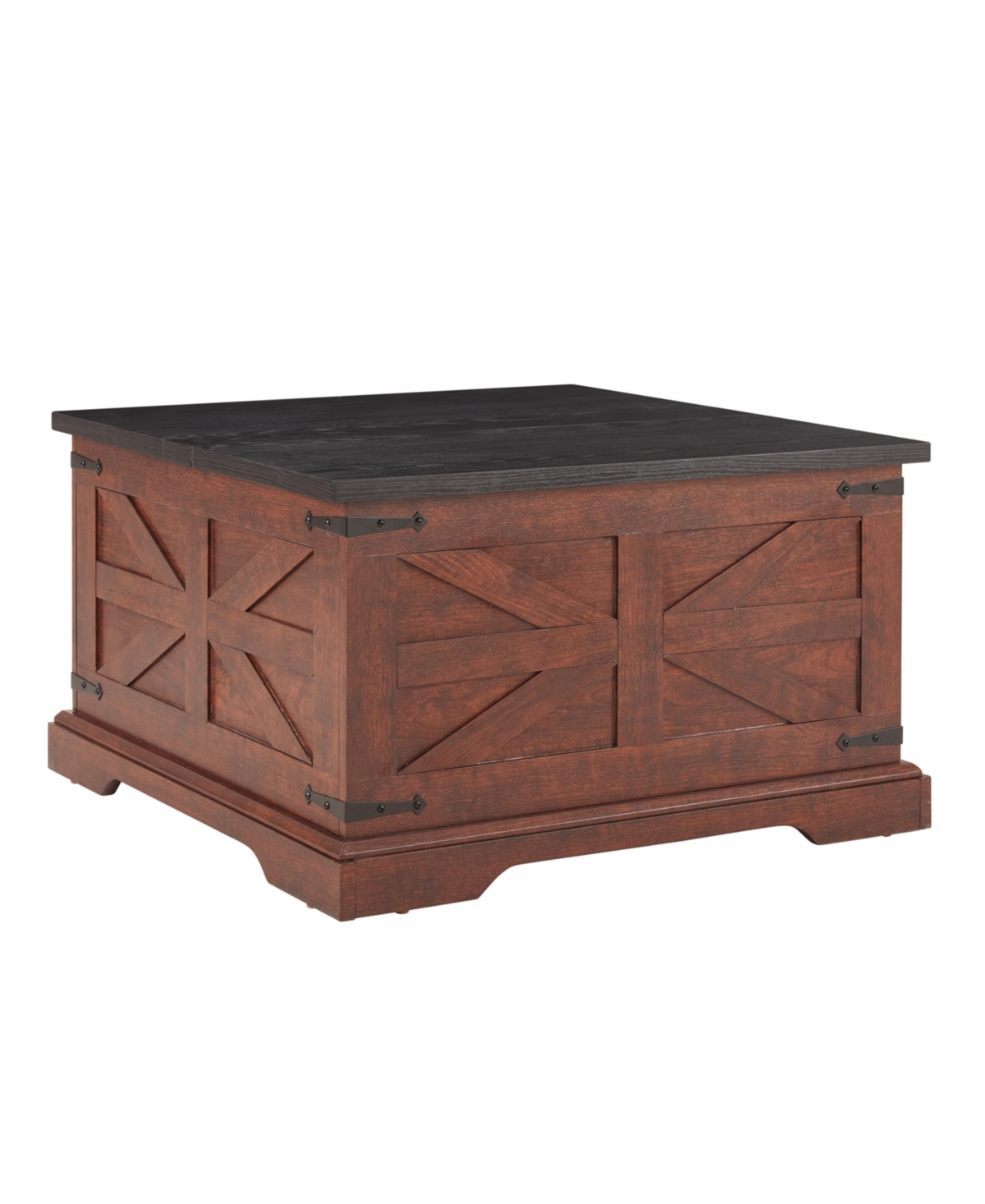 Click here for Streamdale Rustic Oak Coffee Table with Hidden Sto... prices