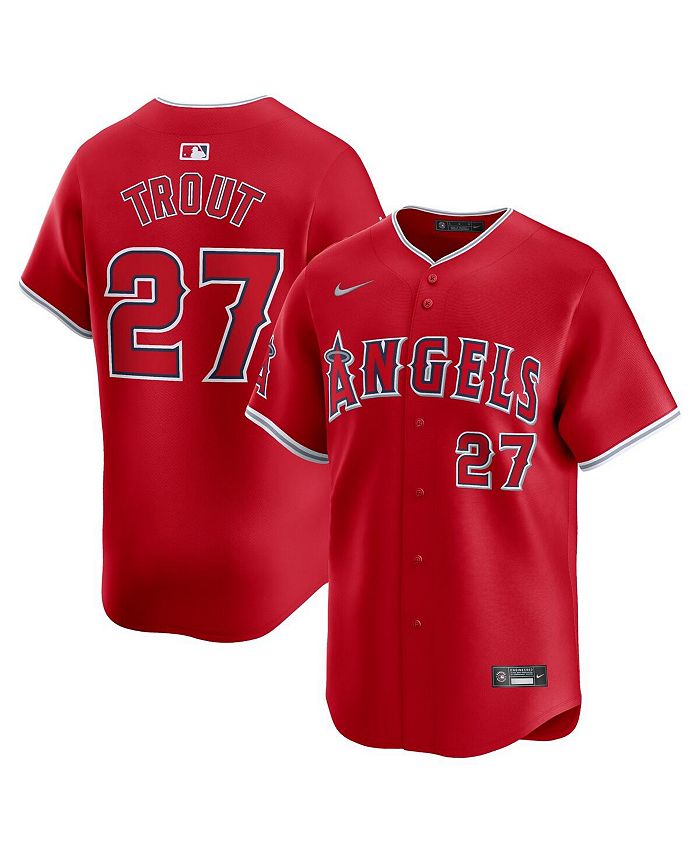 Fanatics Nike Men's Mike Trout Red Los Angeles Angels Alternate Limited ...