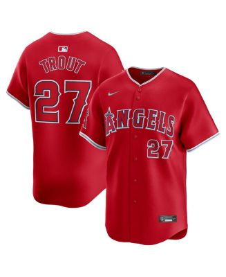 Nike Men's Mike Trout Red Los Angeles Angels Alternate Limited Player ...