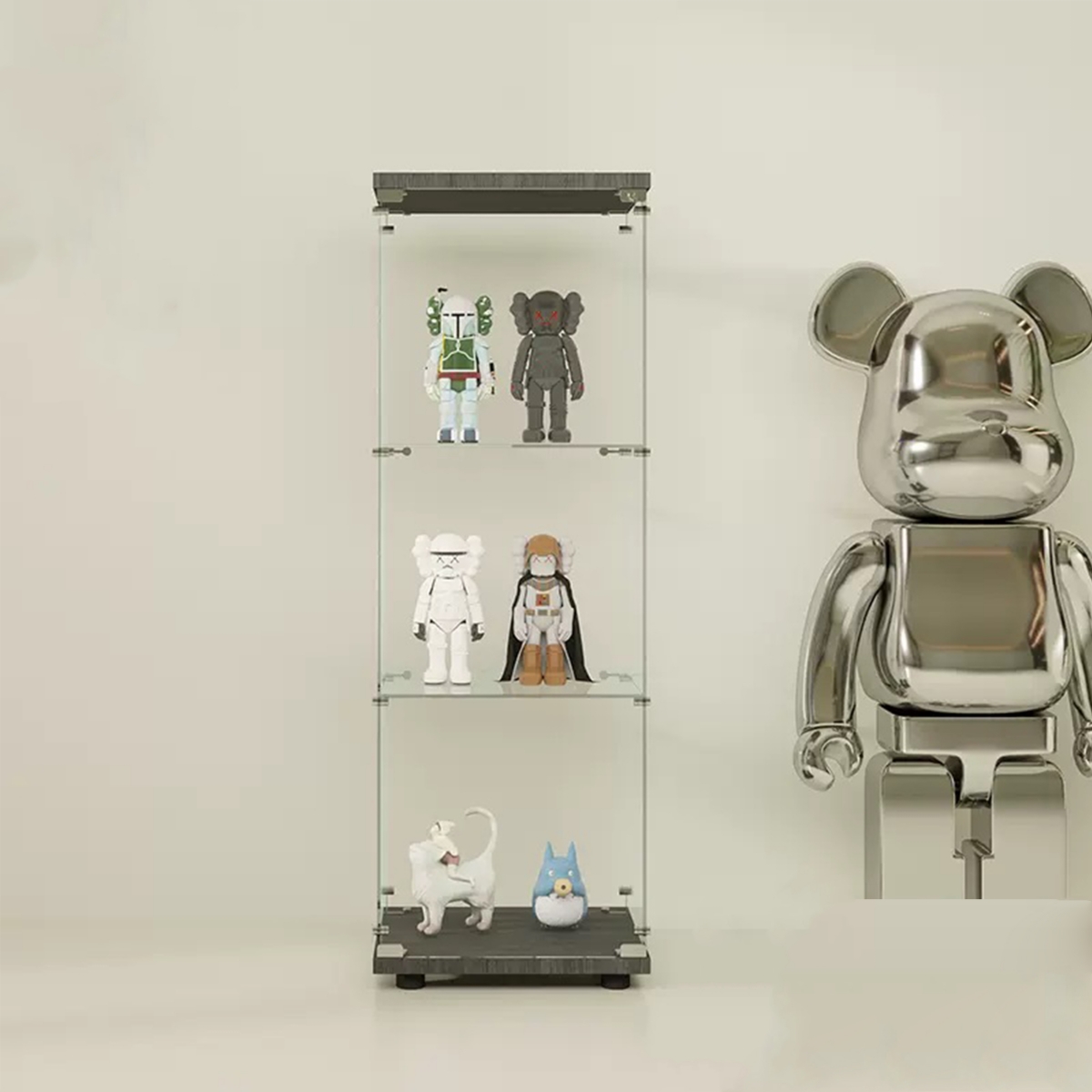 Click here for Streamdale One Door Glass Cabinet Glass Display Ca... prices