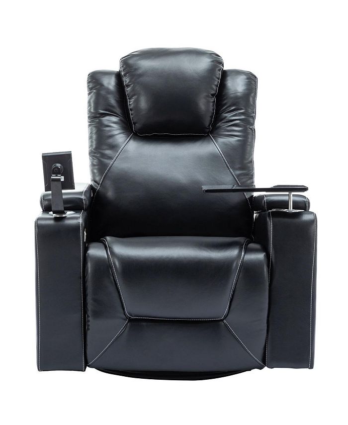 Simplie Fun Swivel Power Recliner with Surround Sound & Storage - Macy's