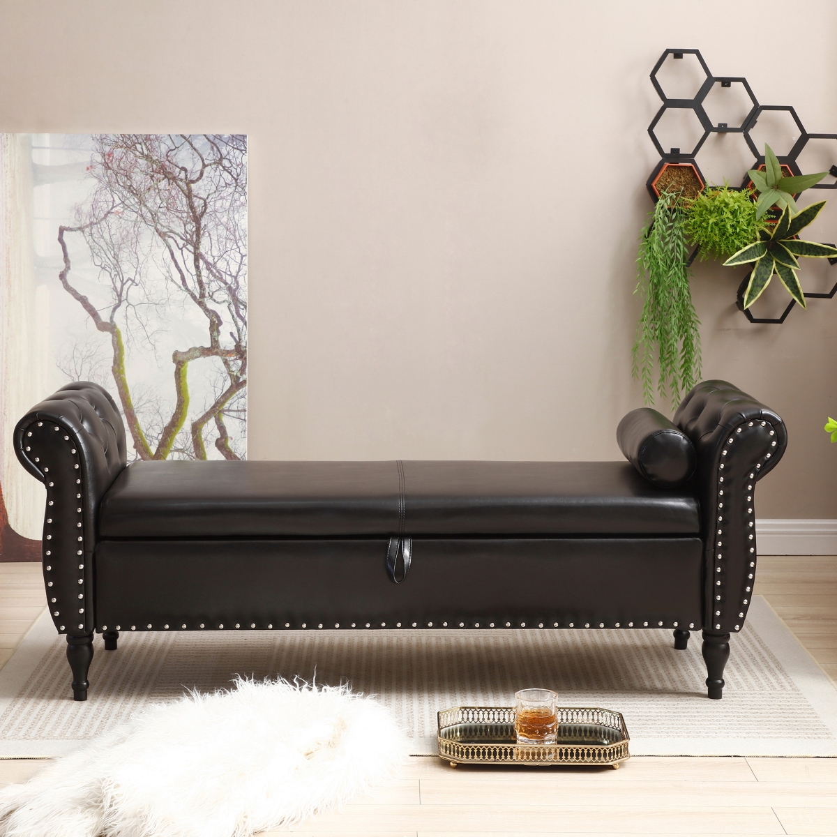 Click here for Streamdale 63" Upholstered End Bench with Fli... prices