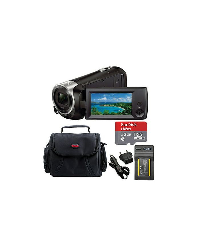 Sony HD Handycam Camcorder (Black) with 32GB microSD Card and Accessory ...