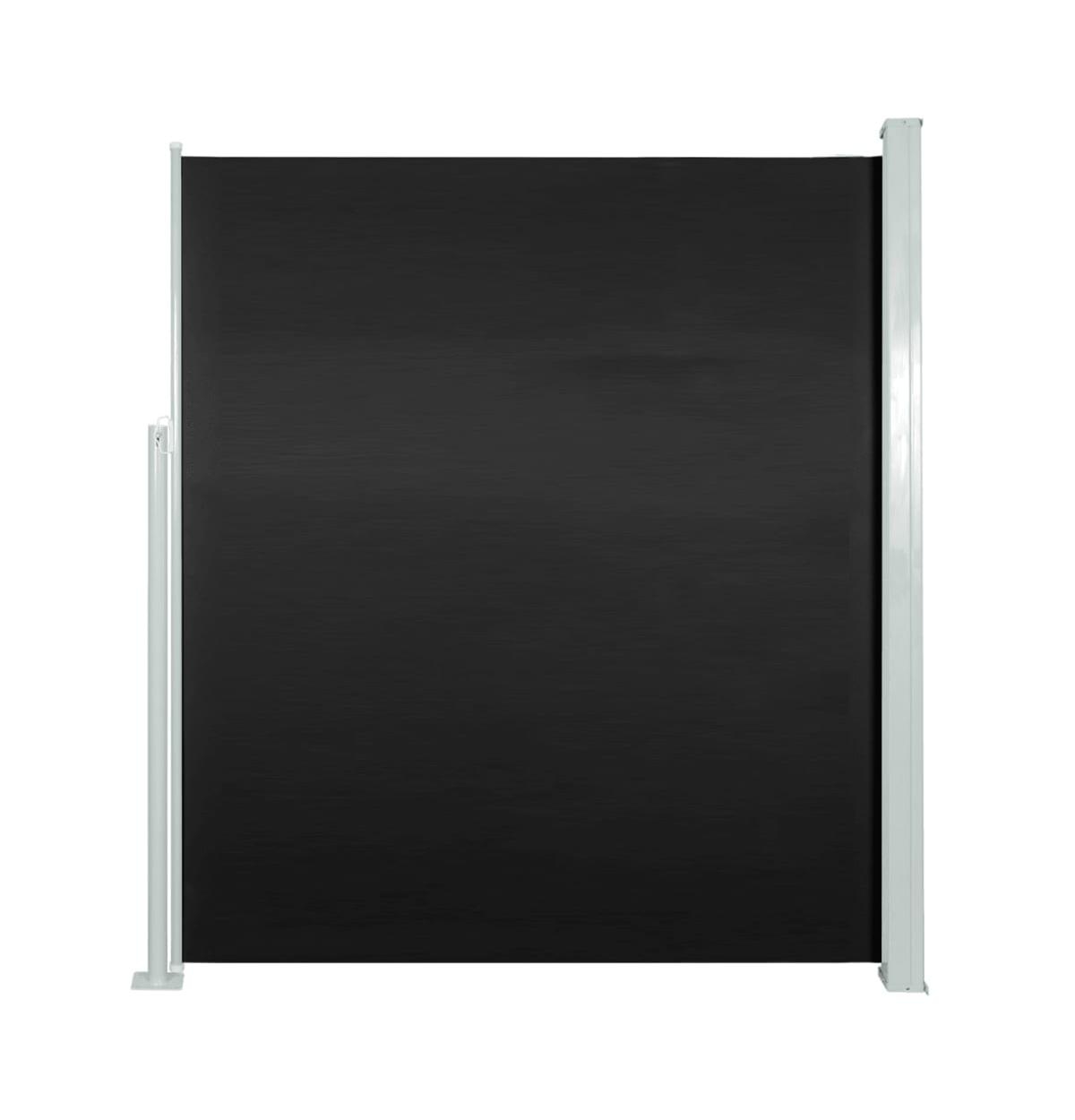 Click here for Retractable Side Awning 63x196.9 Black - Black prices
