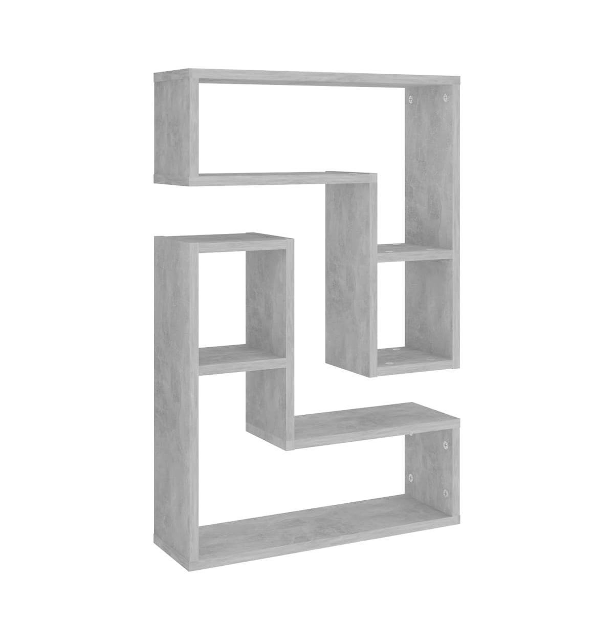 Click here for vidaXL Wall Shelves 2 pcs Concrete Gray 19.7x5.9x1... prices