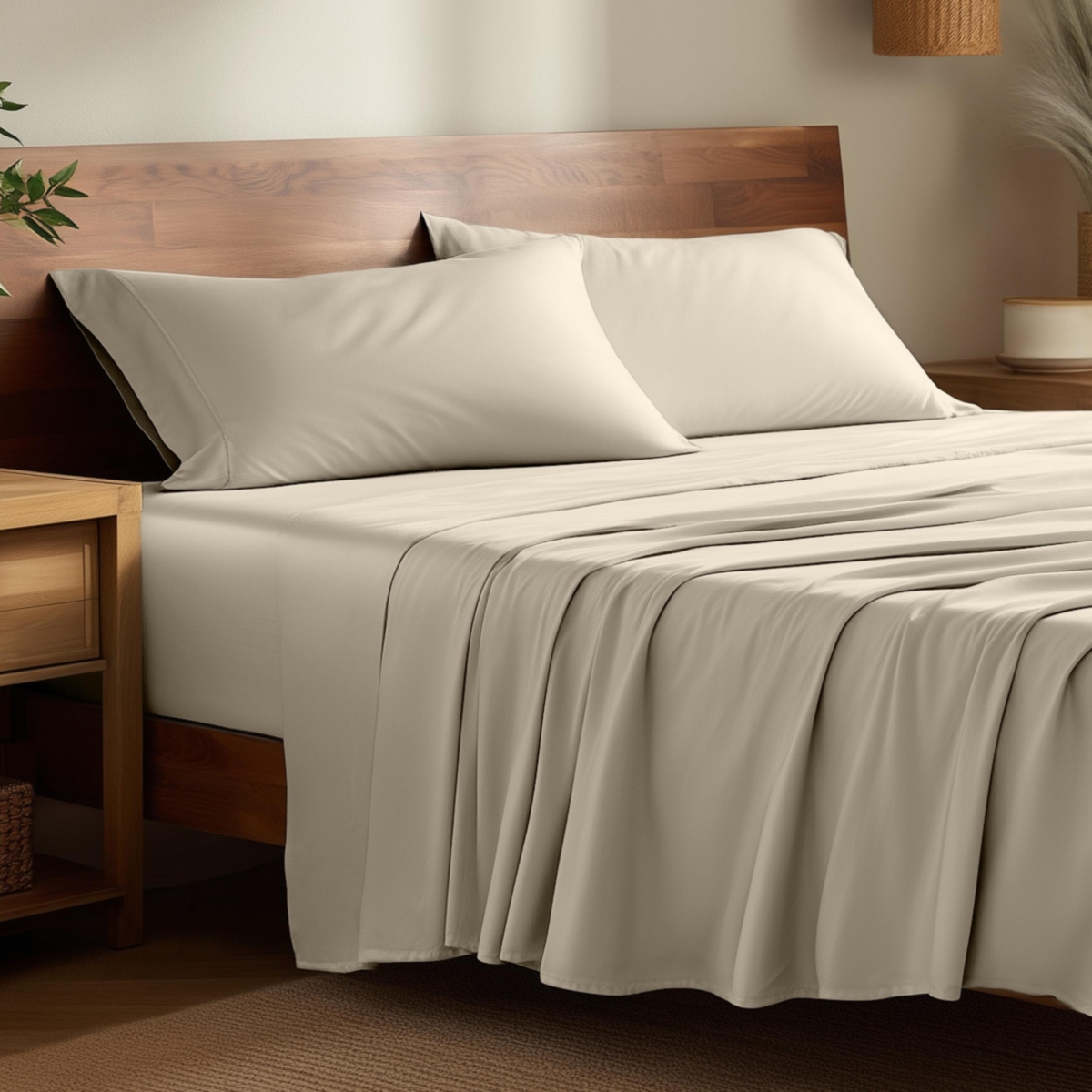 Click here for Bare Home Rayon from Bamboo Sheet Set  Queen - San... prices