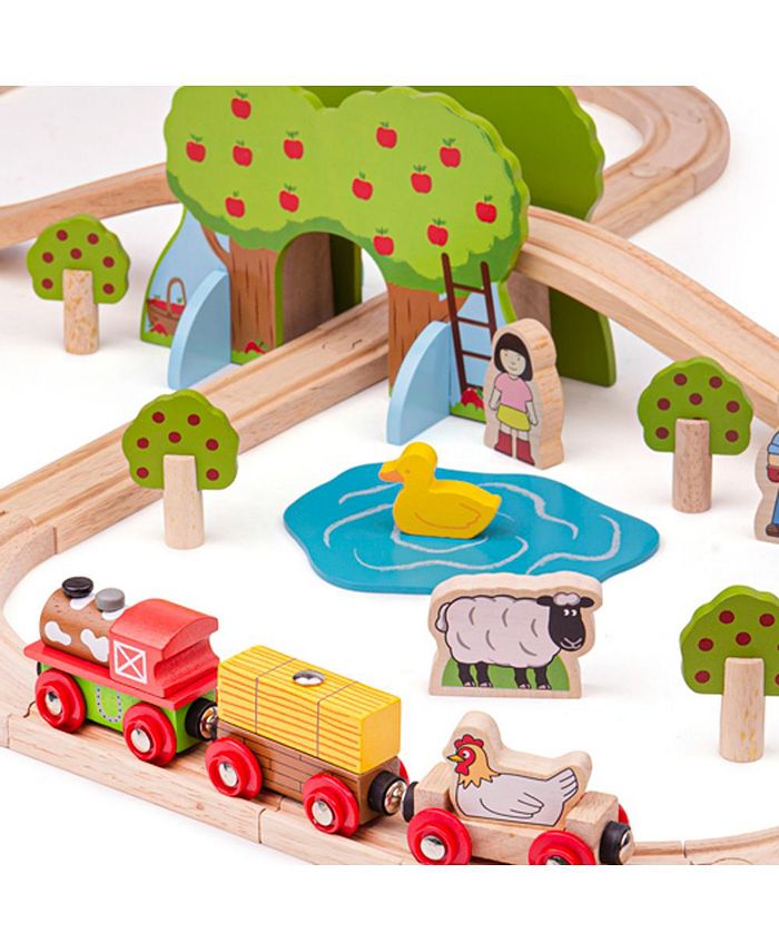 Bigjigs Rail Farm Train Set - Macy's