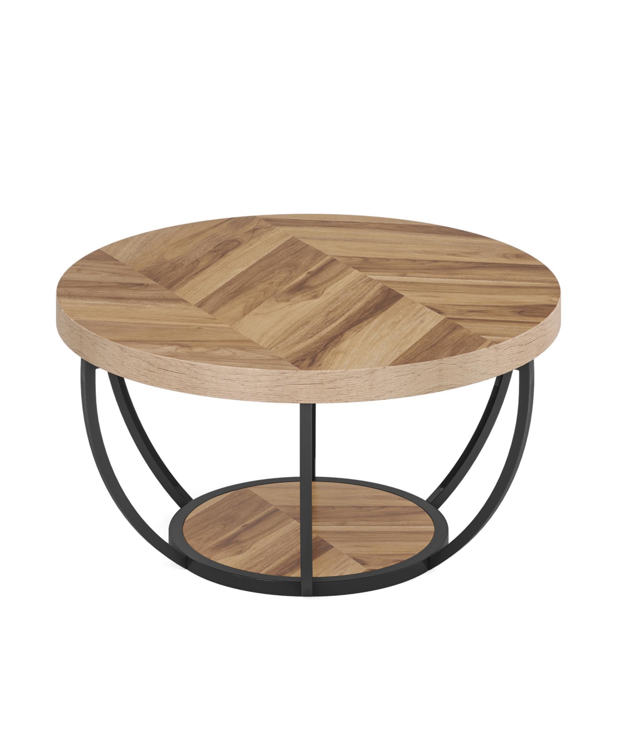 Click here for Tribesigns 31.7 Round Coffee Table  2-Tier Circle... prices