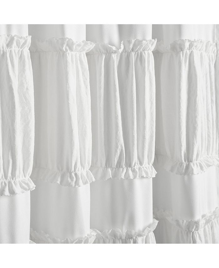Lush Decor Nova Ruffle Window Curtain Panels - Macy's