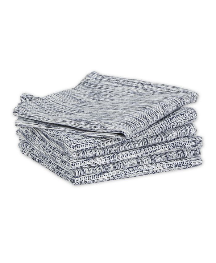 Design Imports Cotton Kitchen Collection Absorbent Tonal Waffle, Navy ...