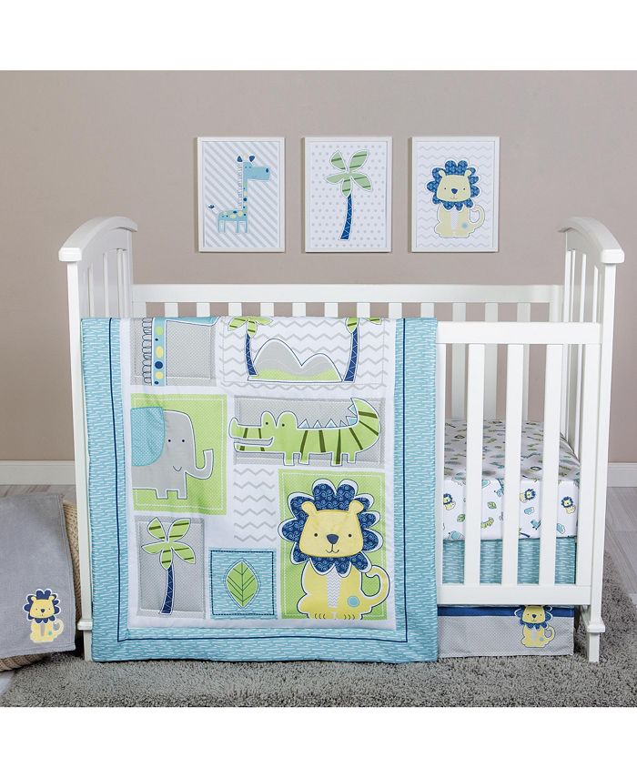 Sammy & Lou Jungle Roar 4 Piece Crib Bedding Set - Macy's